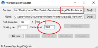 Share tool mở nhiều tab và điều khiển MicroEmulator - AngelChip